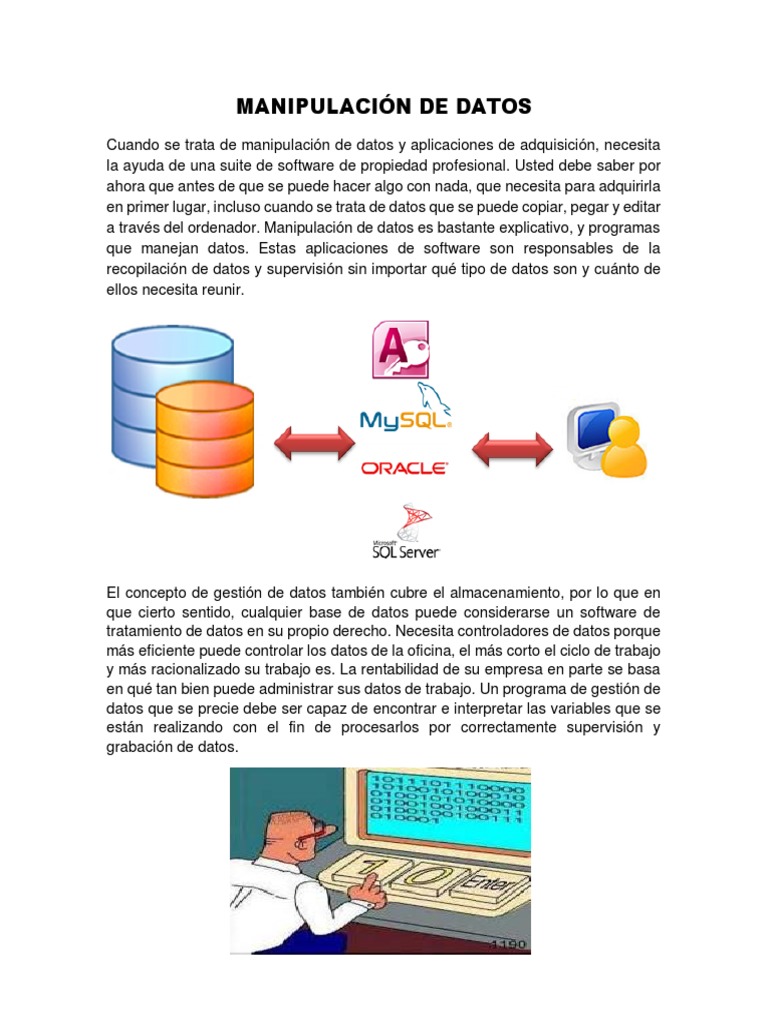 Software para Manipulación de Datos Eficaz | PDF | Programa de ...