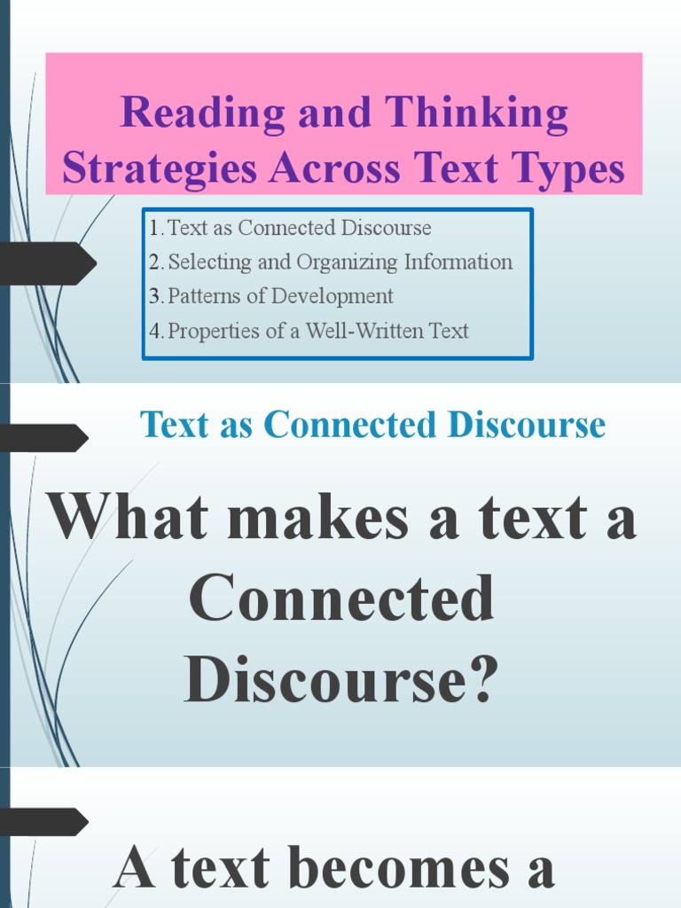 Reading and Thinking Strategies Across Text Types | PDF | Argument ...