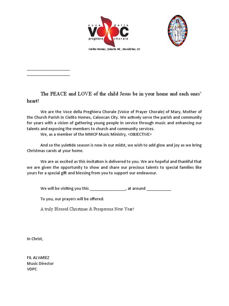 Letter-for-Caroling-draft - Docx Version 1 | PDF