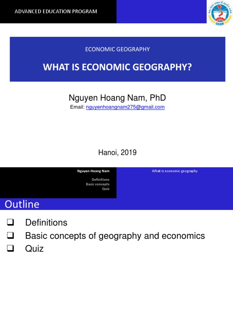 What Is Economic Geography | PDF | Geography | Space