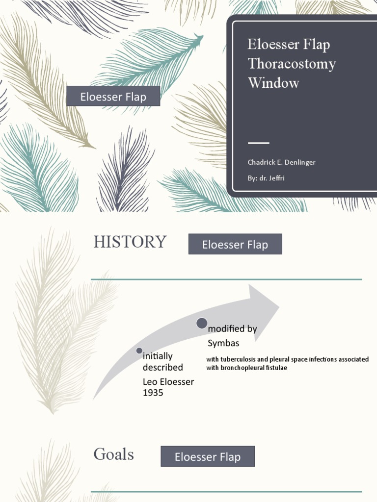 Eloesser Flap Thoracostomy Window | PDF | Thorax (Human Anatomy ...