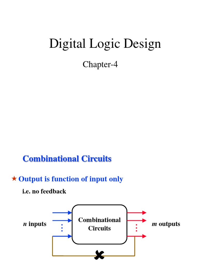 Chapter 4 Combinational Logic | PDF | Logic Gate | Boolean Algebra