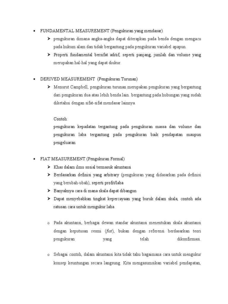 Fundamental Measurement | PDF