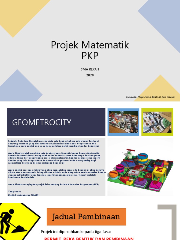 Projek Matematik Geometrocity | PDF