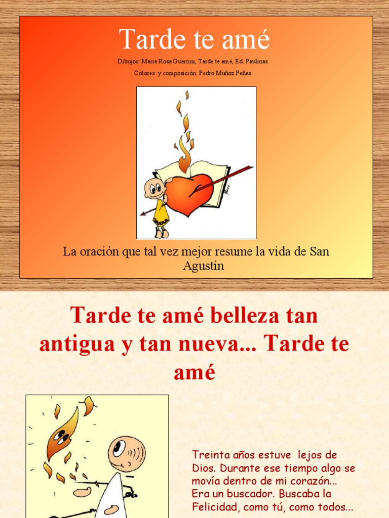 Tarde te amé: Reflexiones de San Agustín | PDF | Agustín De Hipopótamo