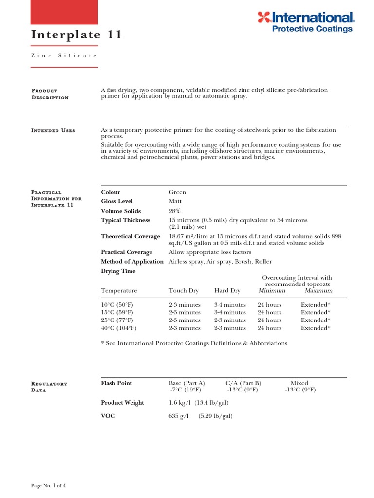 Interplate 11: Zinc Silicate | PDF | Welding | Construction