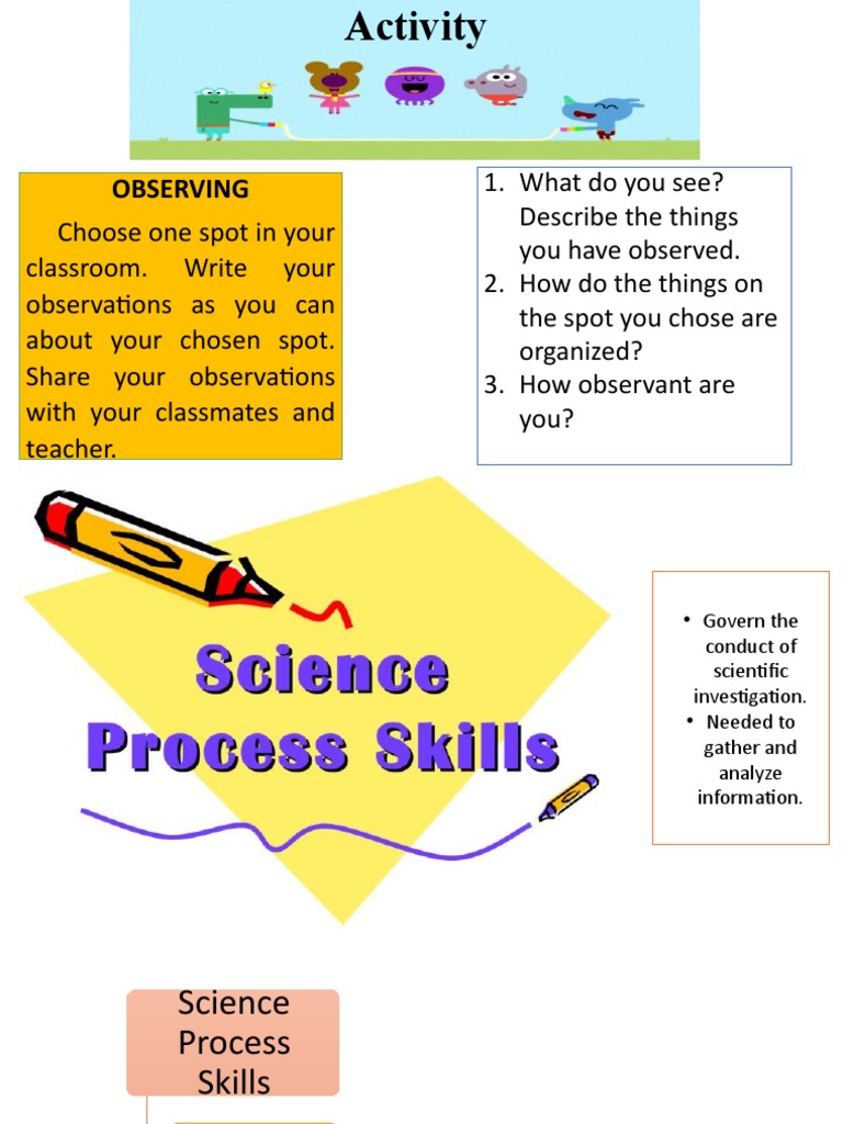Science Process Skills | PDF | Scientific Method | Observation