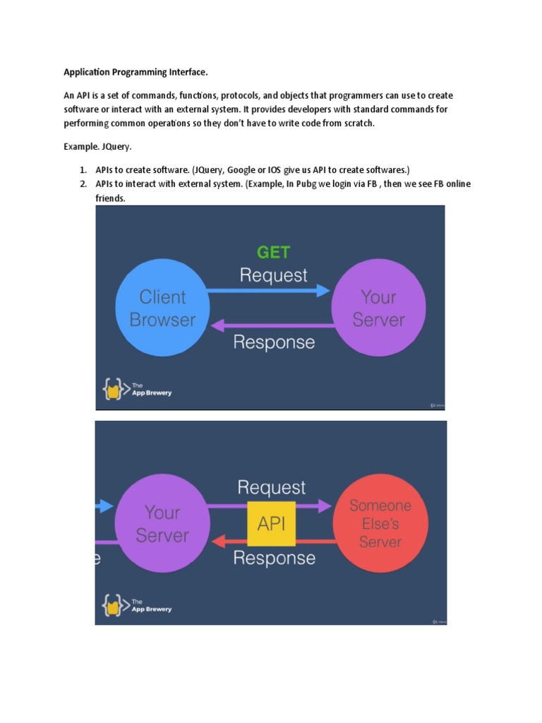 Application Programming Interface | PDF