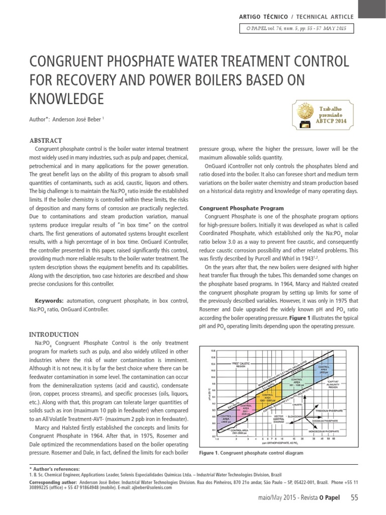 Congruent Boiler Water Control | PDF | Boiler | Water Treatment