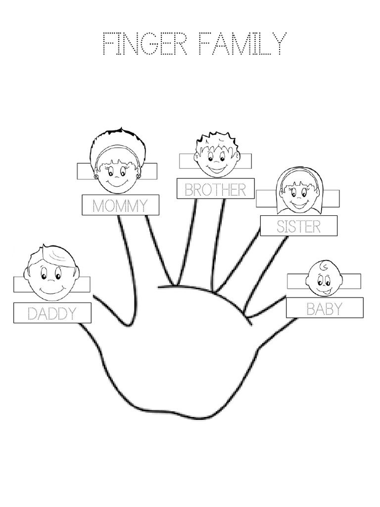 Finger Family Worksheet | PDF