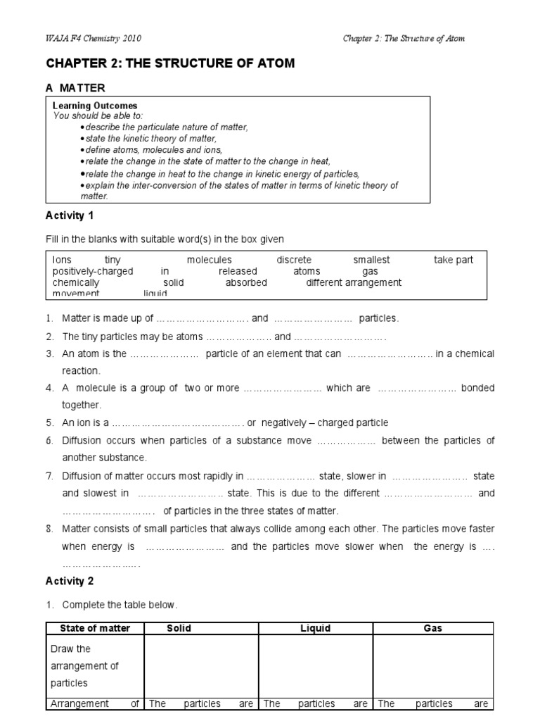 2 The Structure of The Atomic Structure | PDF | Atoms | Atomic Nucleus