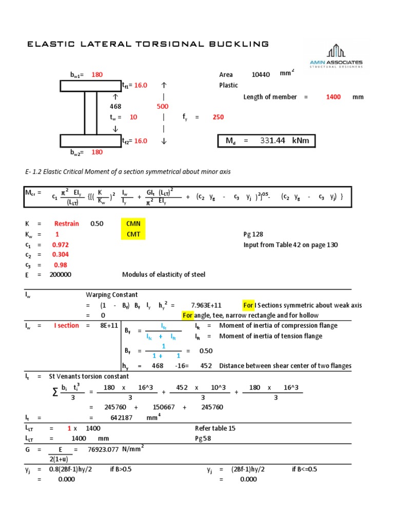 Structural Engineering Calculations | PDF | Buckling | Materials Science