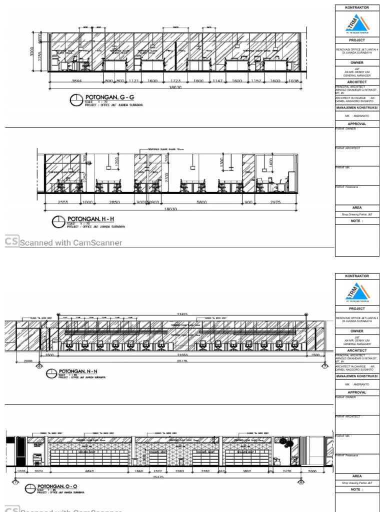 Shopdrawing Partisi J&T | PDF