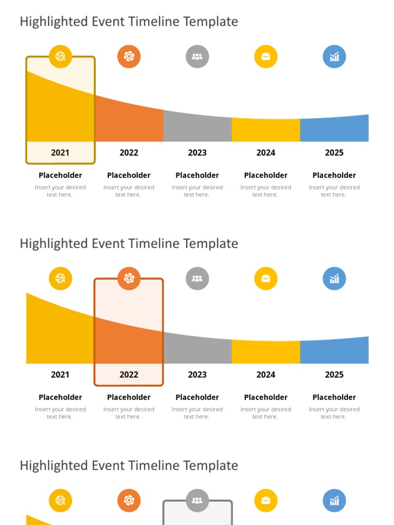 Highlighted Event Timeline Template: Placeholder Placeholder ...