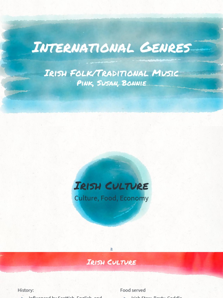 Unit 3 - International Genres - Irish Folk Traditional Music - Pink ...