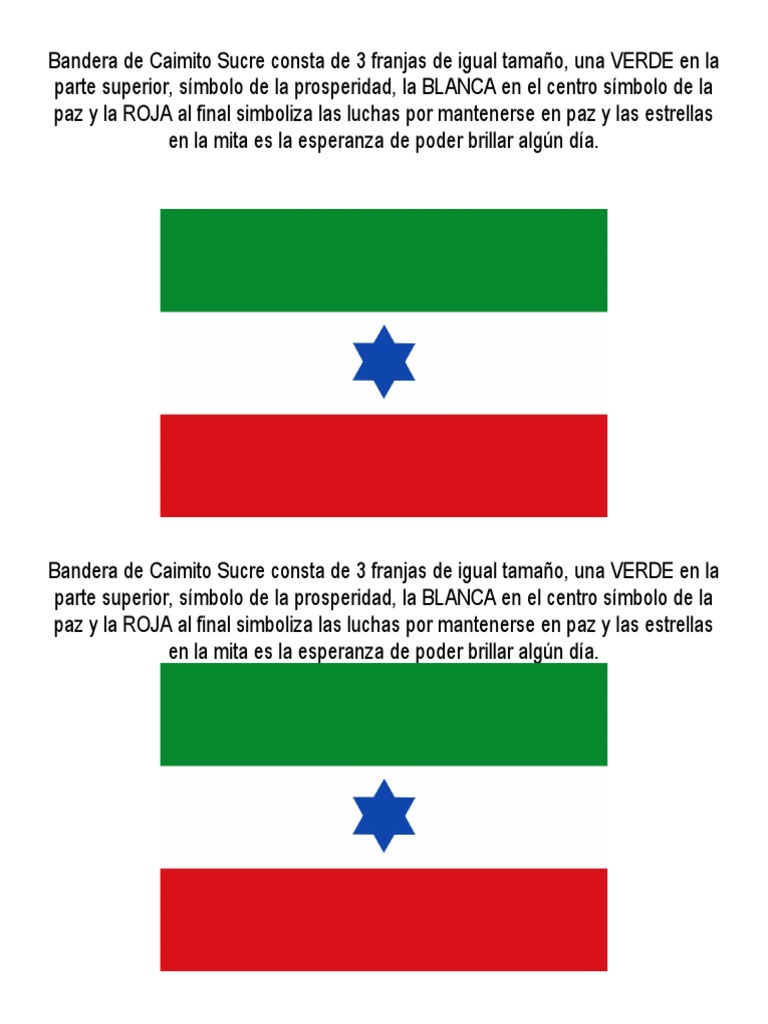 Bandera de Caimito Sucre | PDF