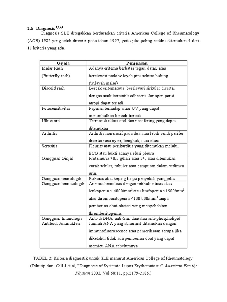 Diagnosis Terapi SLE | PDF