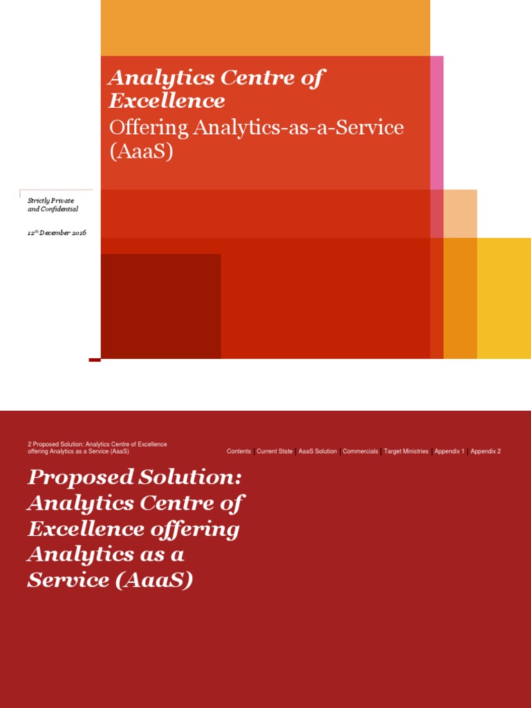 Analytics Centre of Excellence: Offering Analytics-As-A-Service (Aaas ...