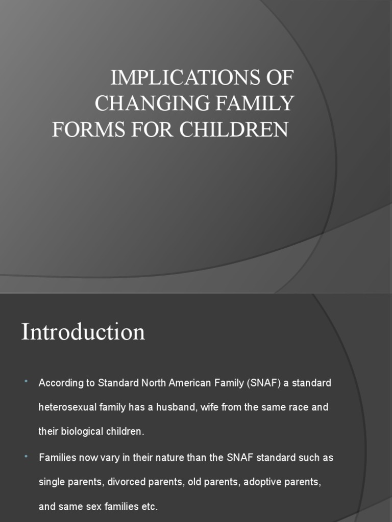 Impact of Diverse Family Structures on Children | PDF | Lgbt Parenting ...