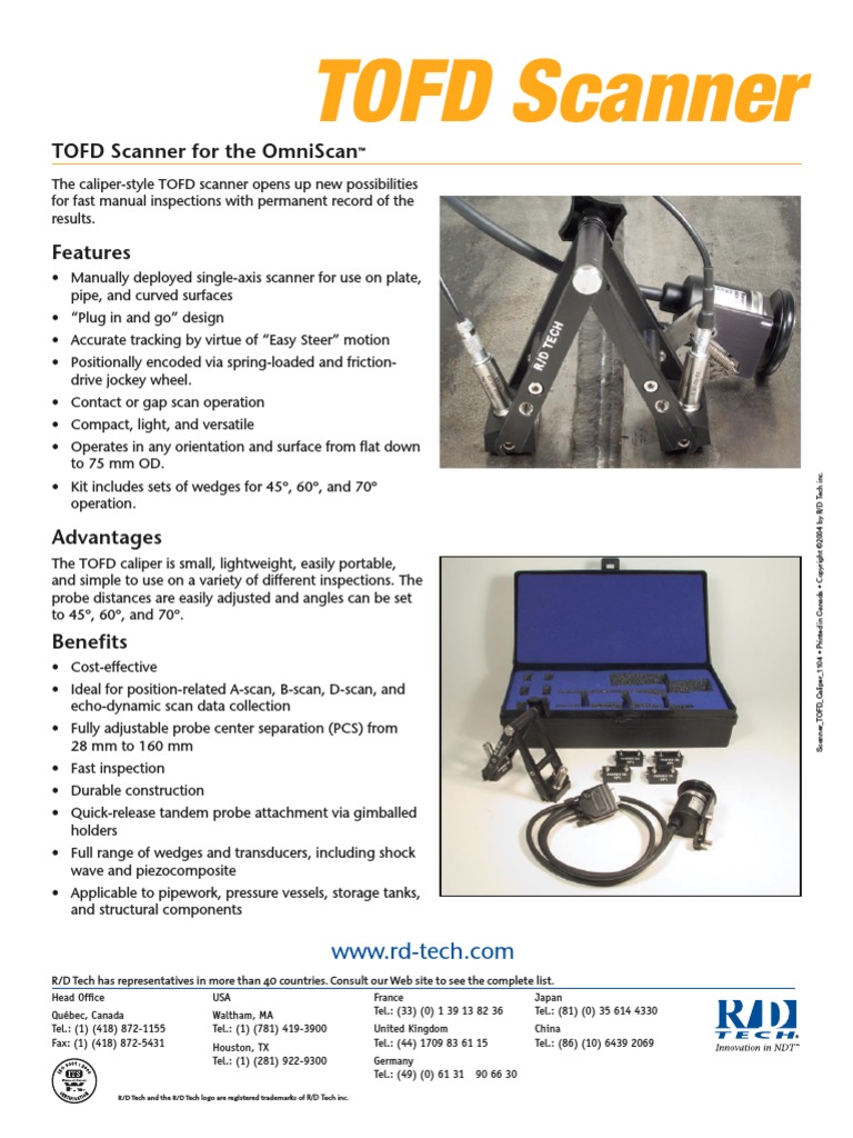 Tofd Scanner For The Omniscan | PDF | Image Scanner | Applied And ...