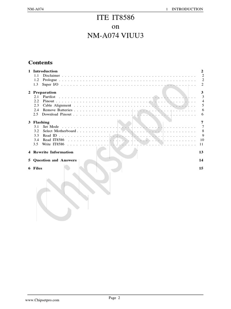 chipsetpro-com-ITE IT8586 On Thinkpad Yoga 2 Pro (VIUU3 NM-A074) | PDF | Bios | Usb