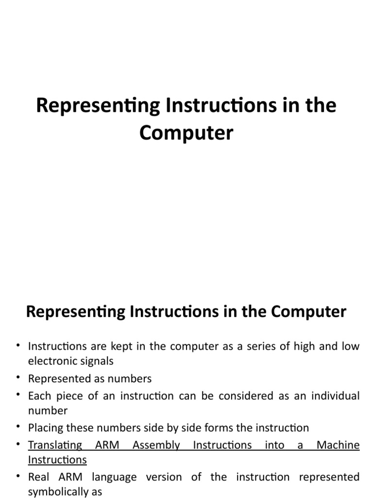 ARM Instruction Representation Explained | PDF | Bit | Assembly Language