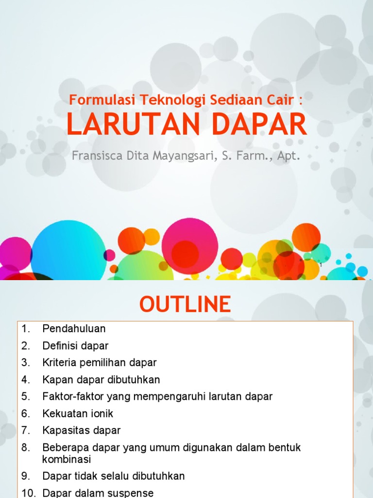 Larutan Dapar (F. Dita) | PDF