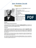 Abraham Lincoln Quiz | PDF