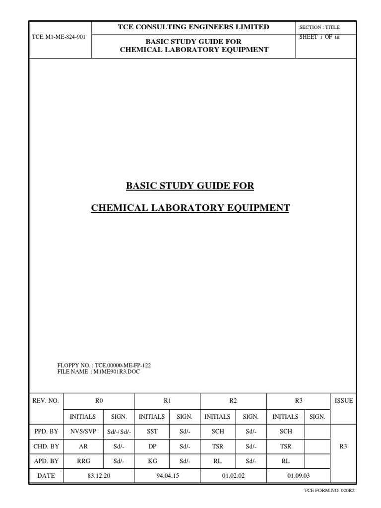 Chemical Laboratory Equipment | PDF | Total Organic Carbon | Magnesium