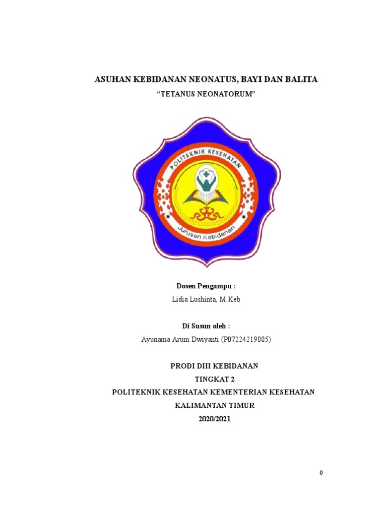 Gejala dan Penanganan Tetanus Neonatorum | PDF | Pengembangan Diri
