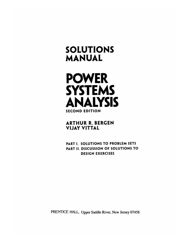 Solution - Power System - Bergen | PDF