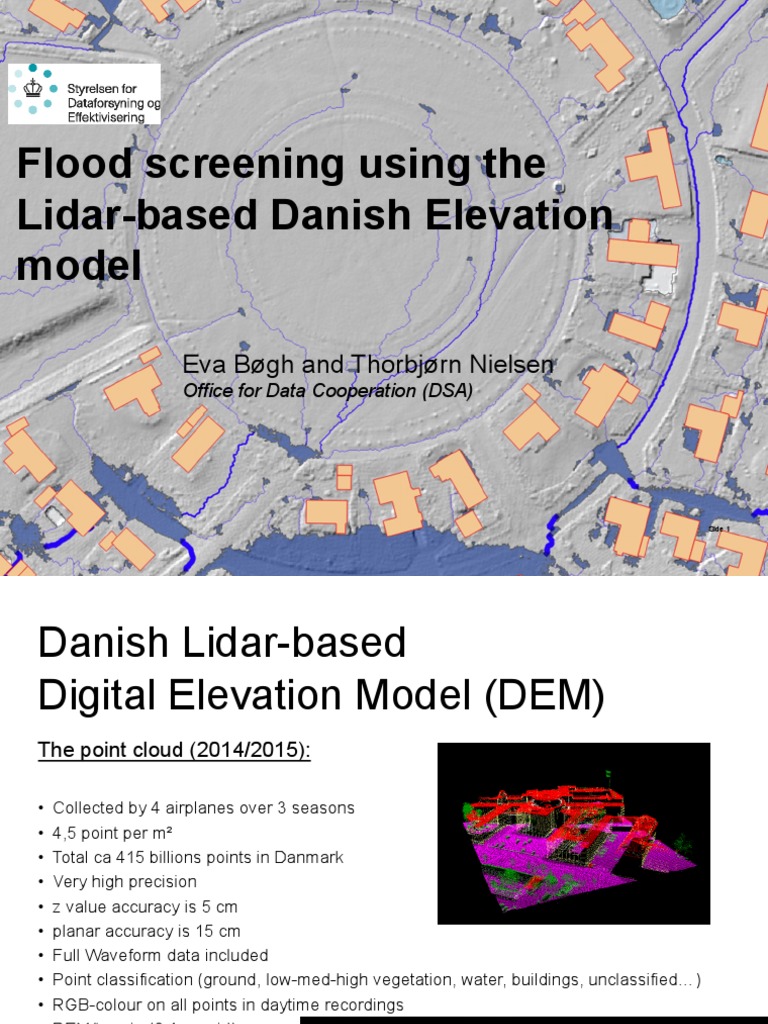 Flood Screening Used The Lidar-Based Danish Elevation Model - Eva Boegh | PDF | Hydrology ...