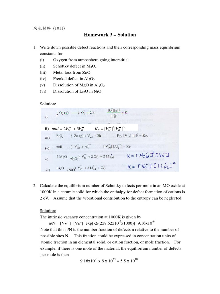 Homework 3 - Solution: V V Null V V K | PDF | Fracture | Ion