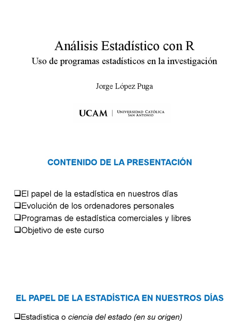 Uso de Programas Estadísticos en La Investigación | PDF