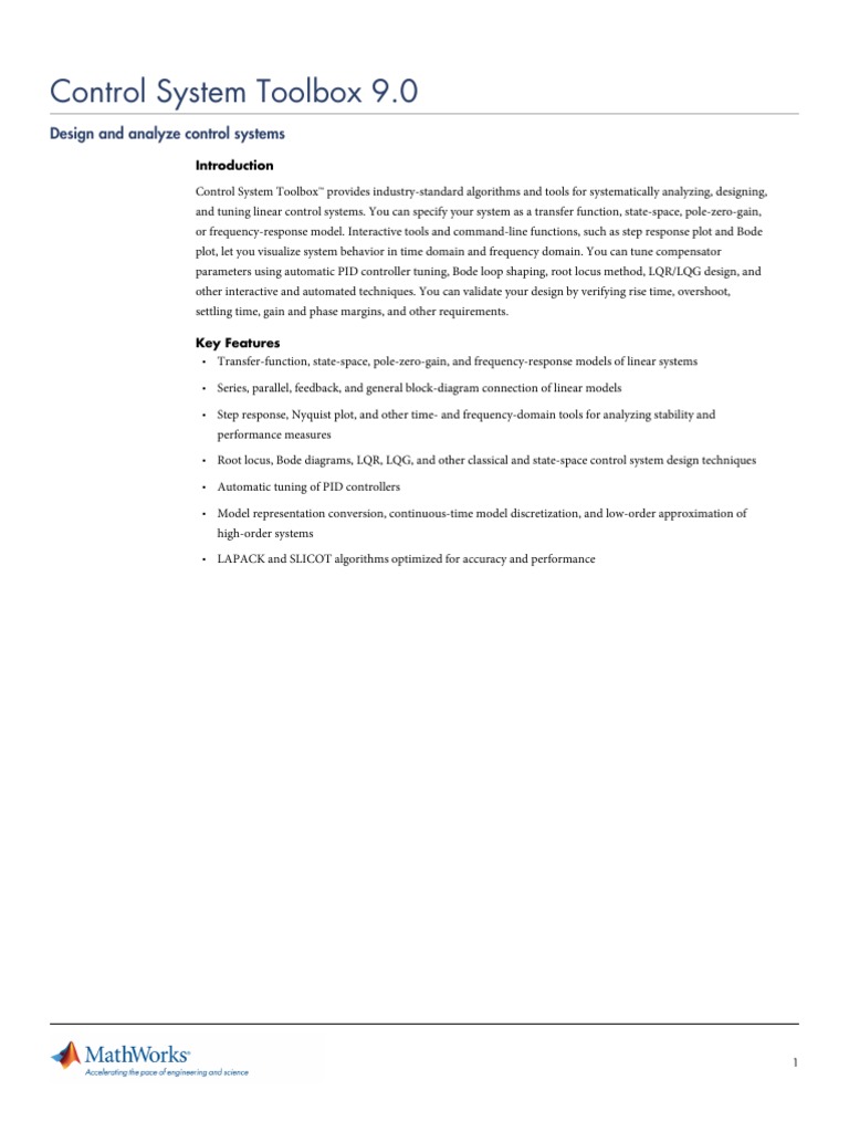 Control System Toolbox | PDF