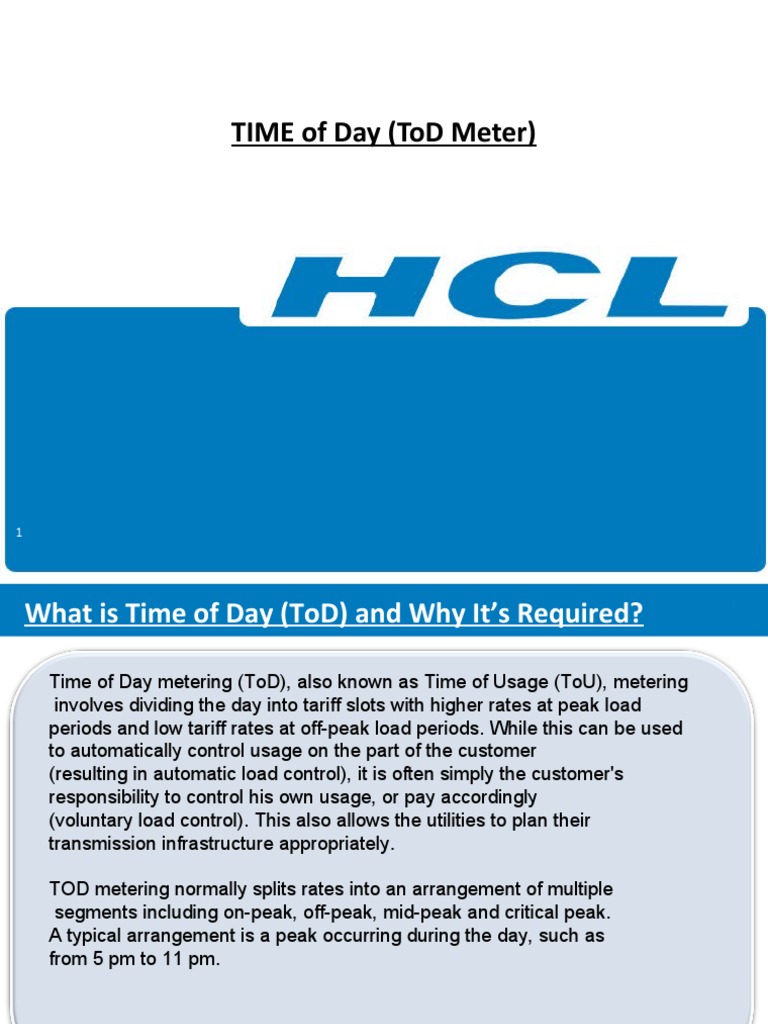 Time of Day (Tod Meter) | PDF