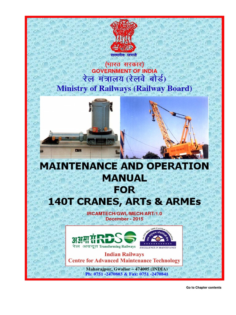 Maintenance and Operational Manual For 140T Cranes PDF | PDF | Crane ...