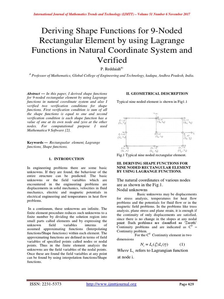 9 Noded Quadrilateral | PDF | Field (Mathematics) | Function (Mathematics)