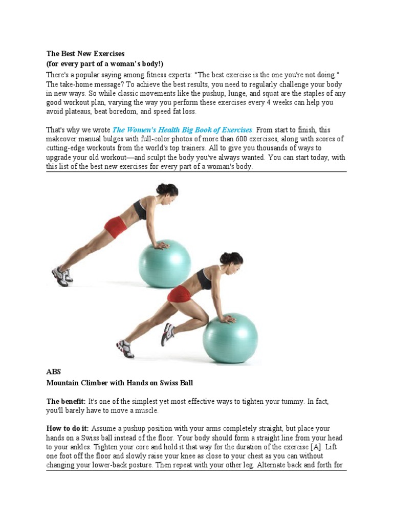 The Women's Health Big Book of Exercises | PDF | Arm | Dance Science