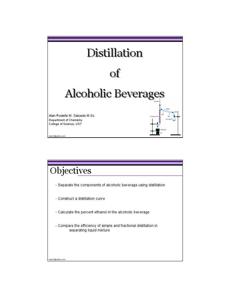 Distillation (Exercise 1) - Organic Chemistry | PDF | Distillation ...