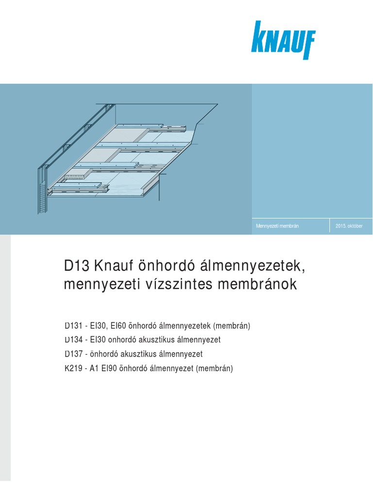 Knauf-D13-önhordó állmennyezet | PDF