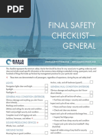 Vessel Inspection Checklist | PDF | Ships