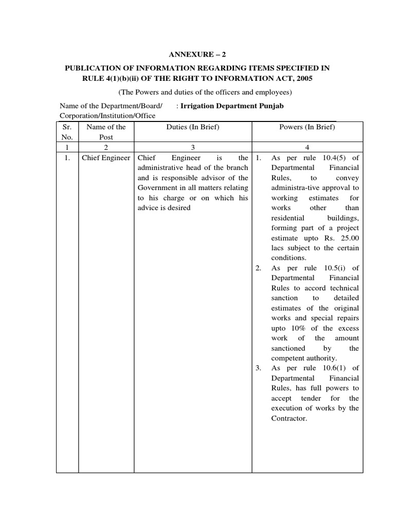 Rti Annexure 2 | PDF | Specification (Technical Standard) | Drawing
