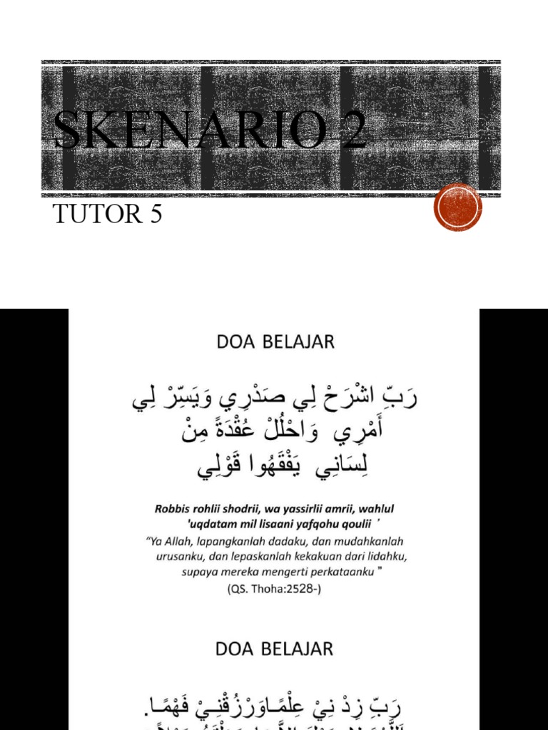 Contoh Tutorial Dan Skenario | PDF