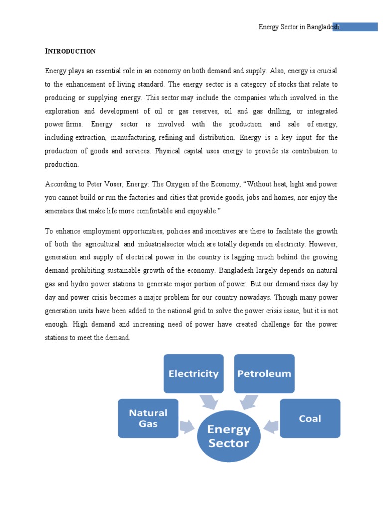 Bangladesh's Energy Sector Overview | PDF | Renewable Energy | Energy ...