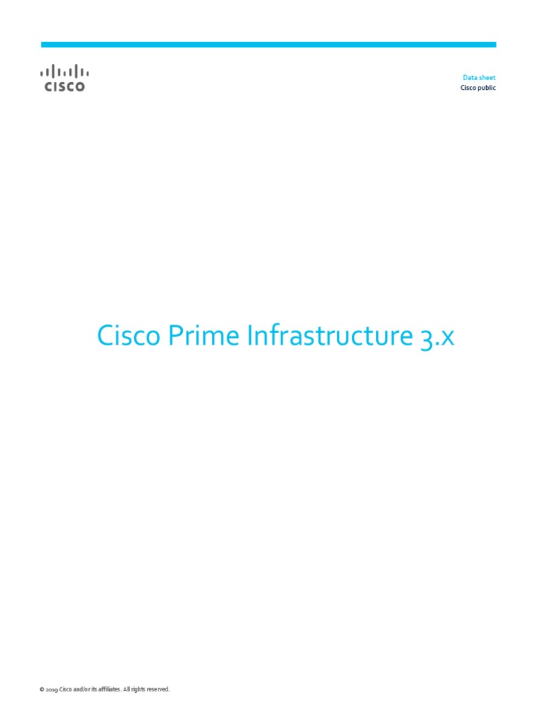 Cisco Prime Infrastructure 3.x | PDF | Computer Network | Wi Fi