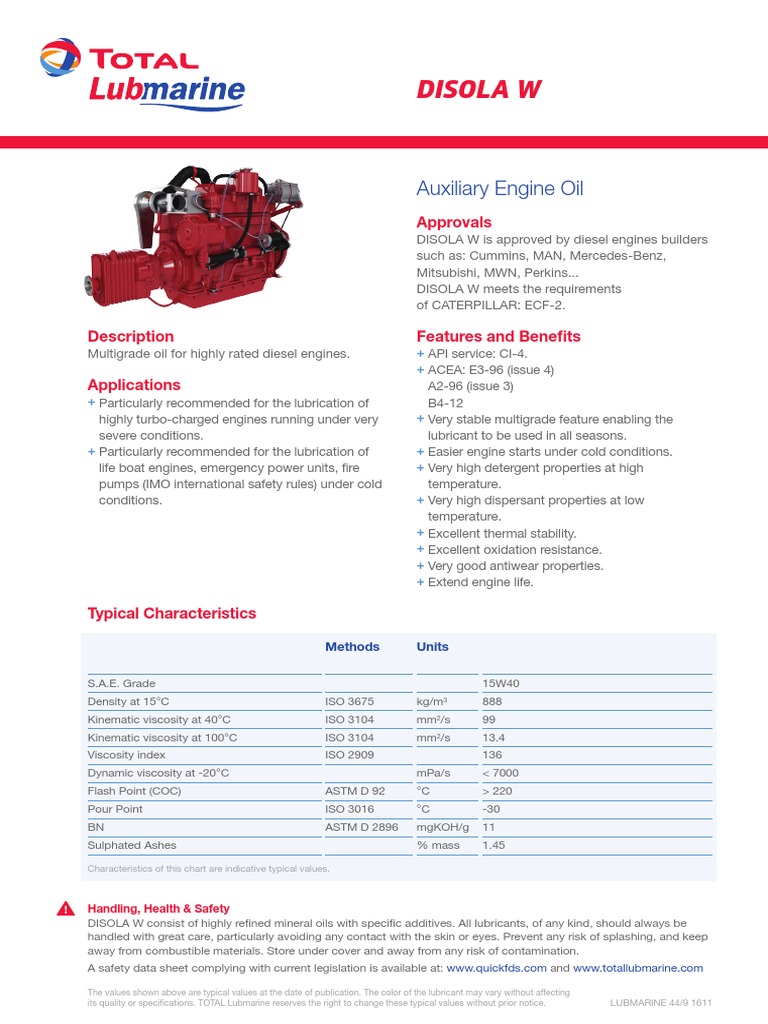 Disola-W TDS v171023 PDF | PDF | Liquids | Building Engineering