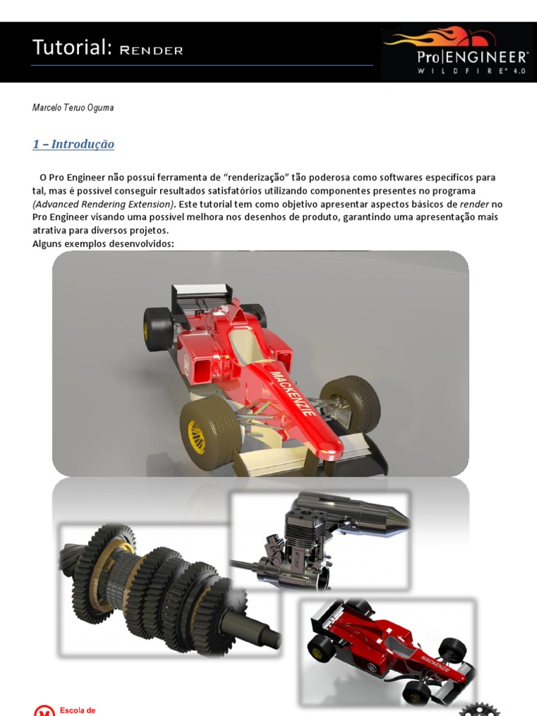 Tutorial - Render - ProE | PDF