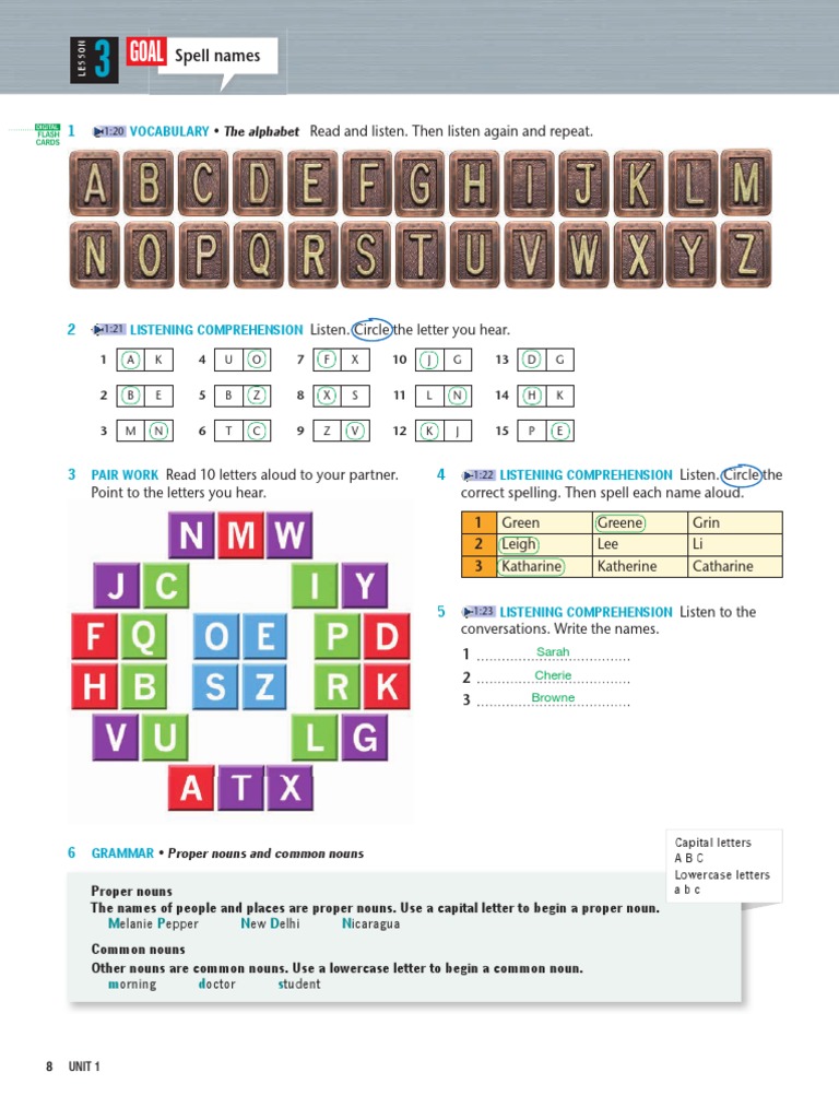 The Alphabet - Listening Activities - PDF - KEY | PDF | Letter Case ...