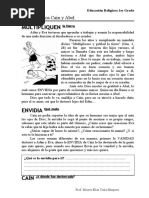 Ficha El Sacrificio de Isaac-2° Maestra Janet | PDF | Abrahán | Sarah